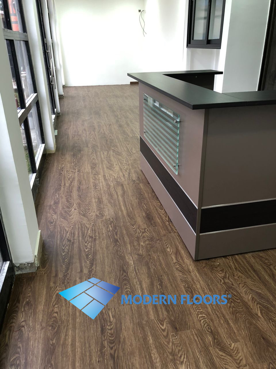 Zari Brown SPC Super Core Click Lock Tiles + IXPE Back Pad