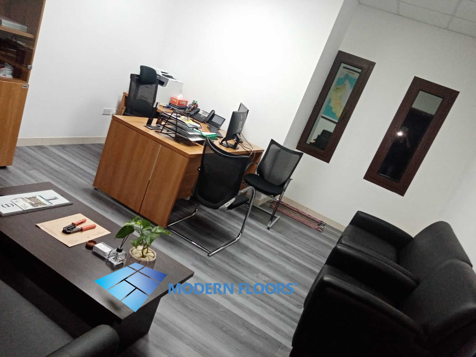 Silky Grey SPC Super Core Click Lock Tiles + IXPE Back Pad