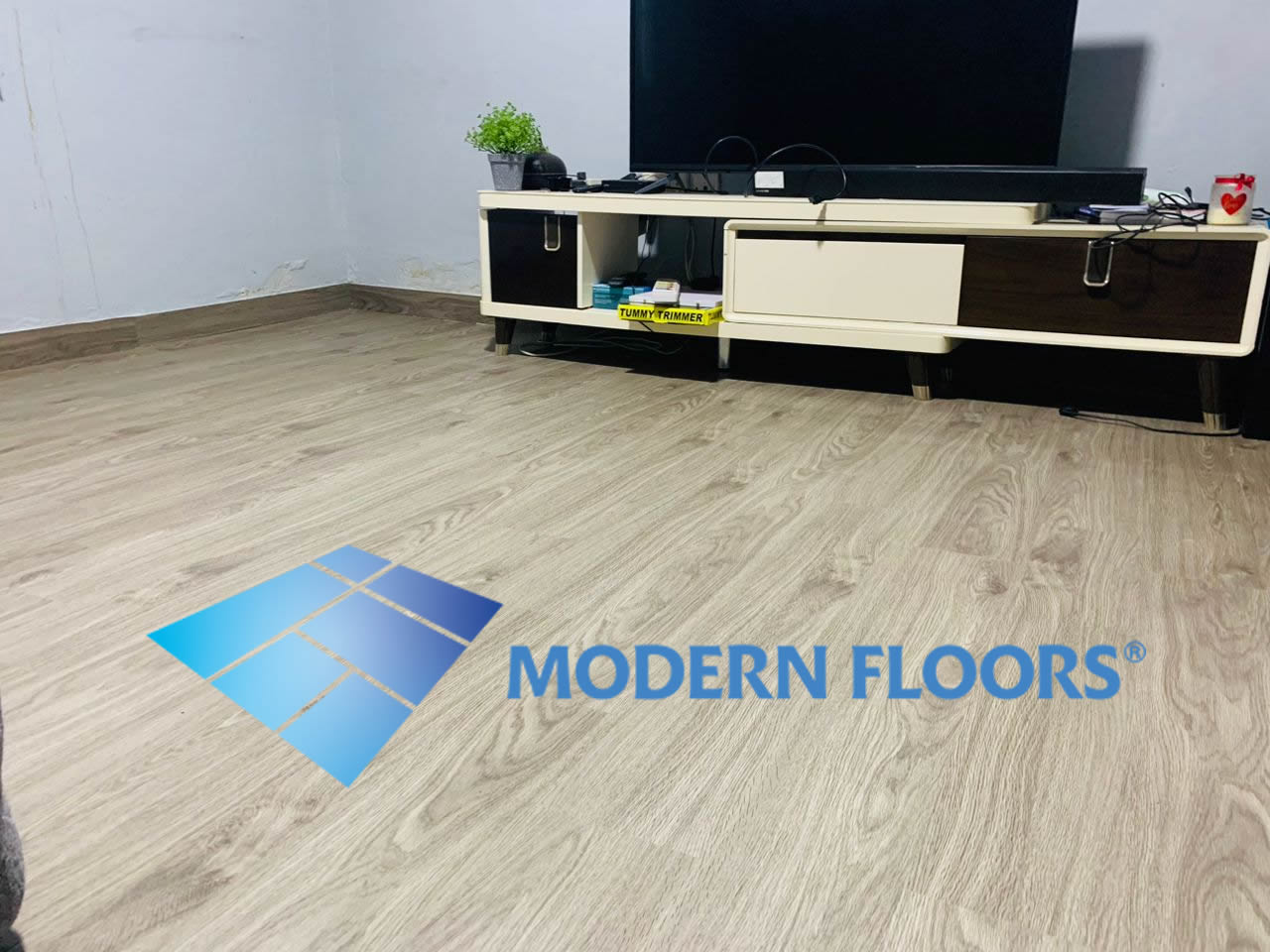 Marina Brown SPC Super Core Click Lock Tiles + IXPE Back Pad